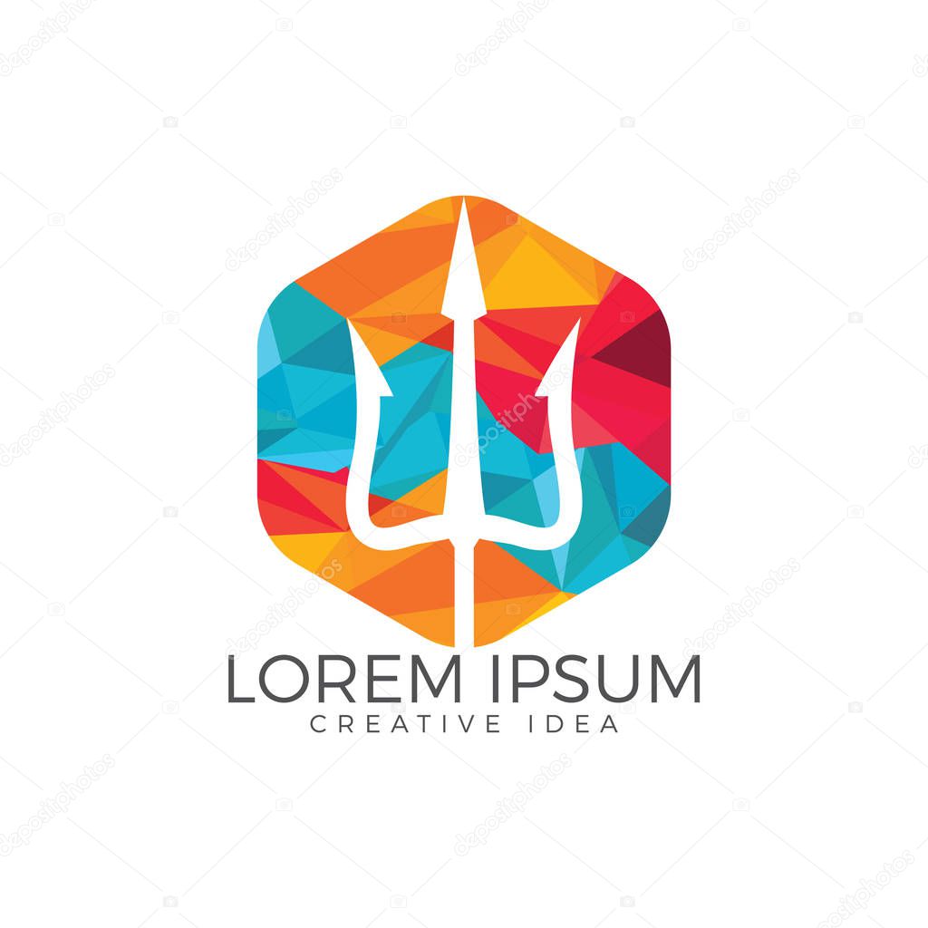 Tridente logotipo y símbolos plantilla de diseño vectorial. 2022