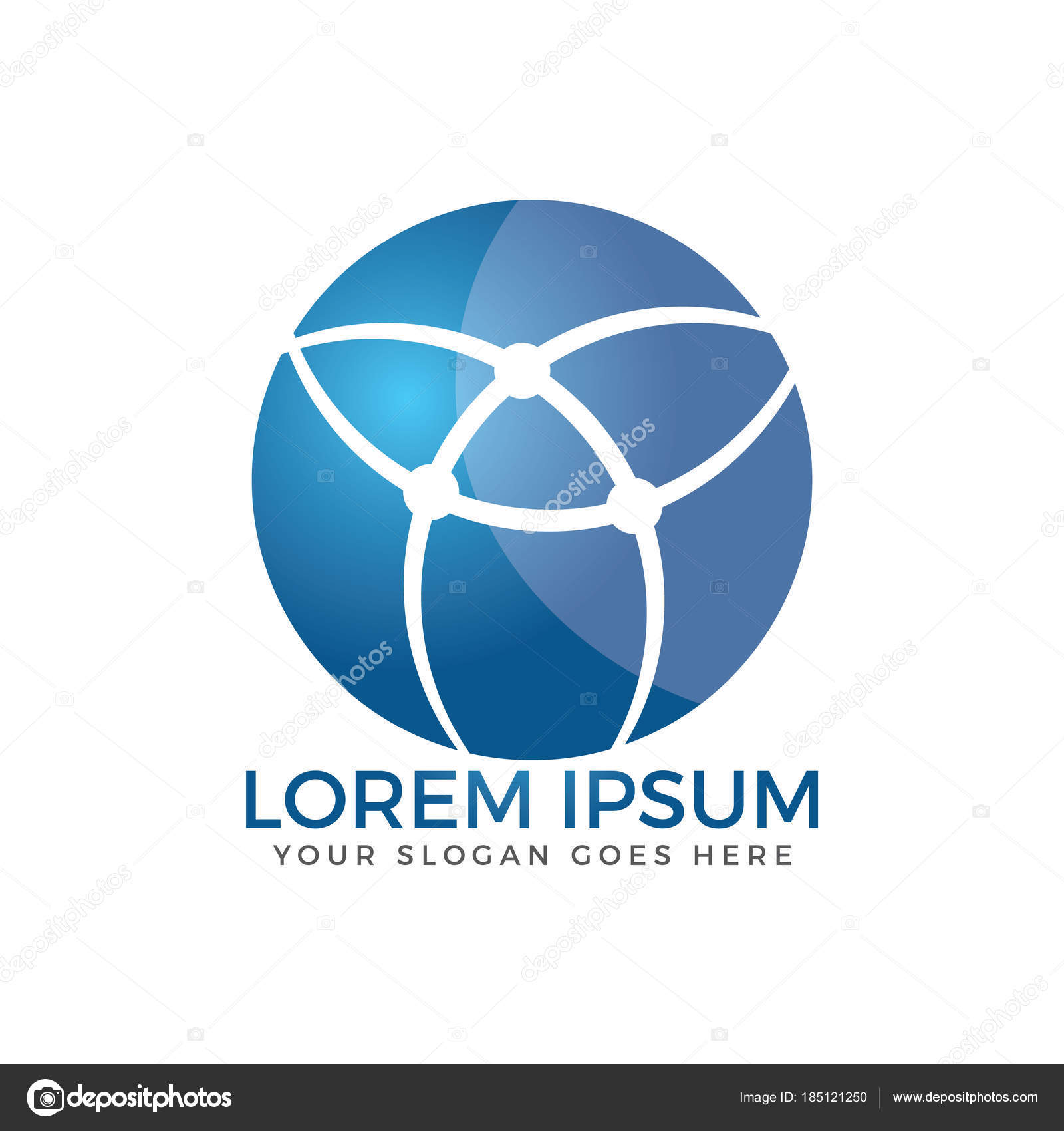 Technology Logo Networking Logo Design — Stock Vector © irfankhanalvi ...