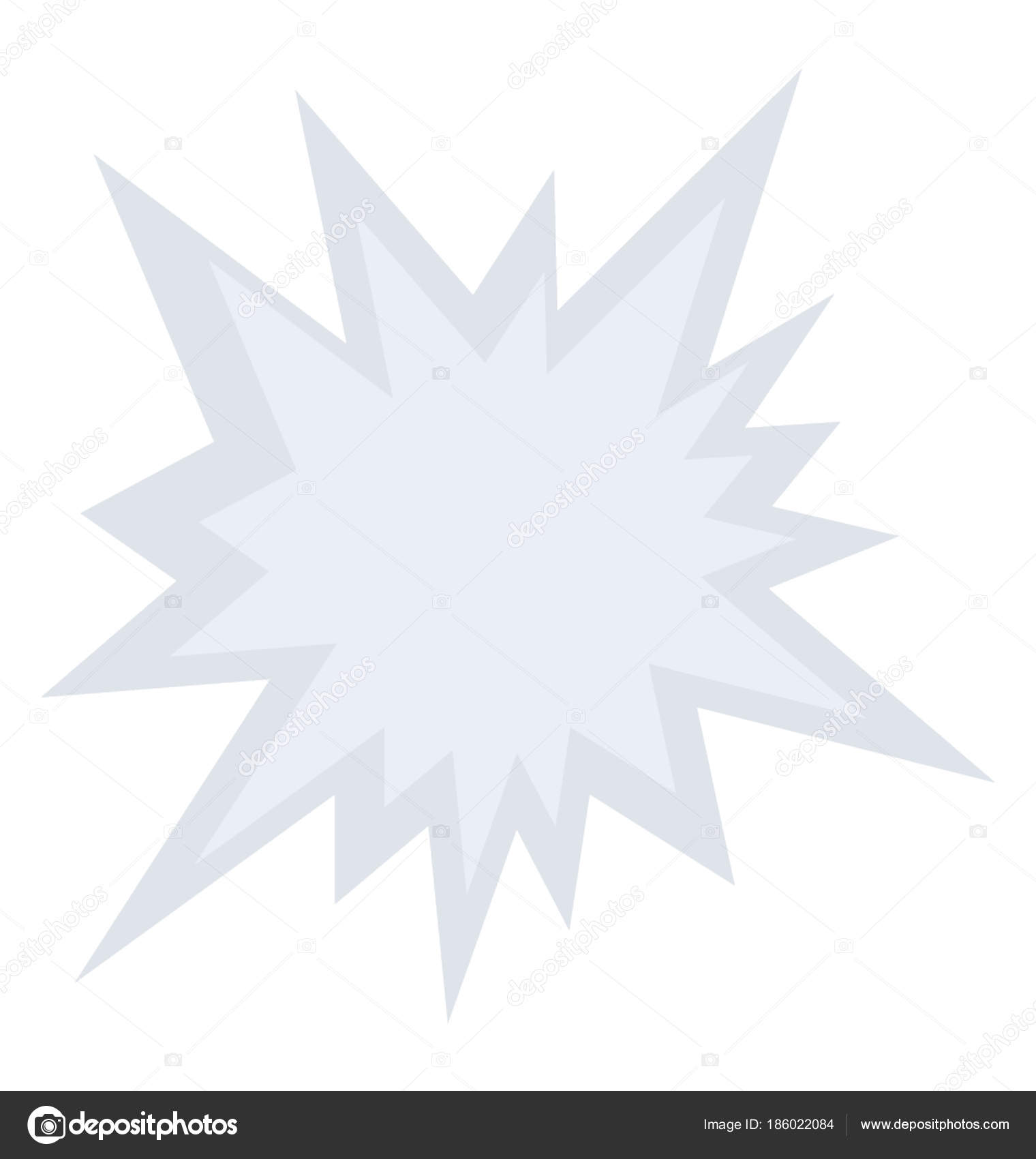 Accident Symbol Represented Blast Sign Stock Vector Image by ...