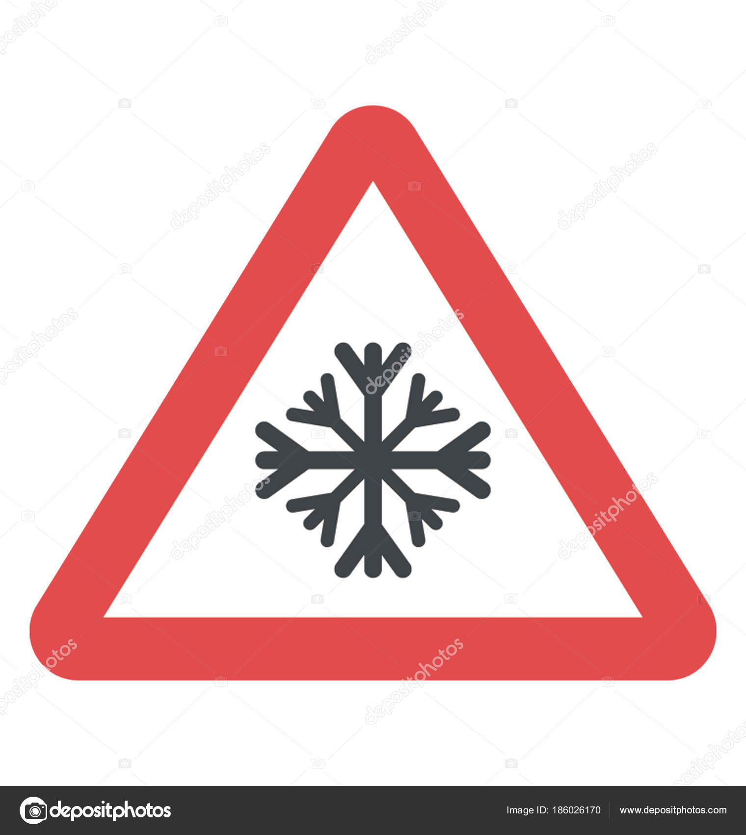 Symbol Snow Covered Road Stock Vector Image by ©vectorspoint #186026170