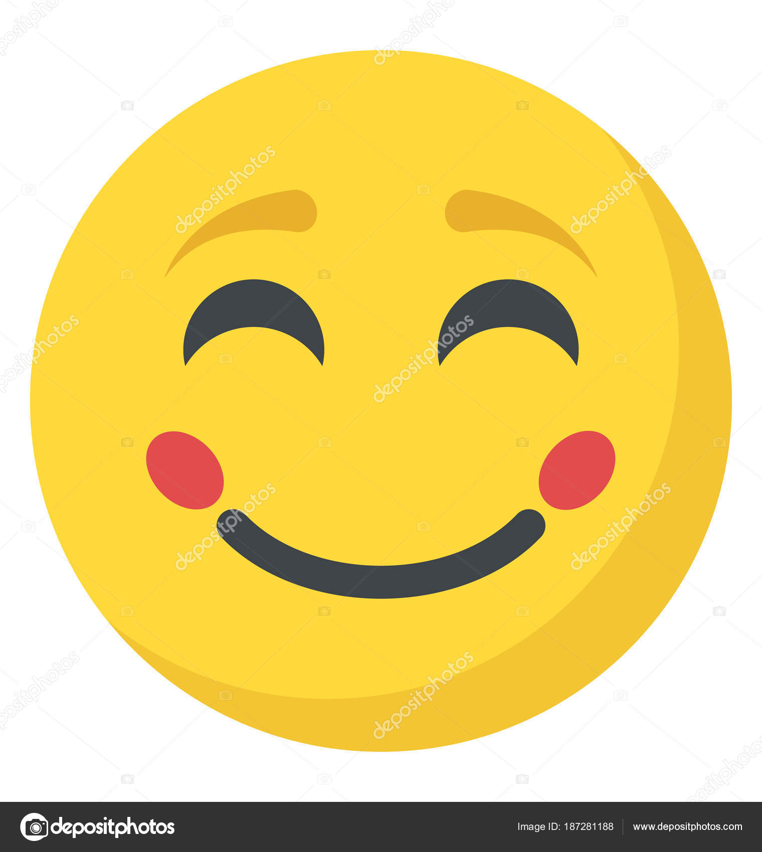 Blushing Emoticon Symbol