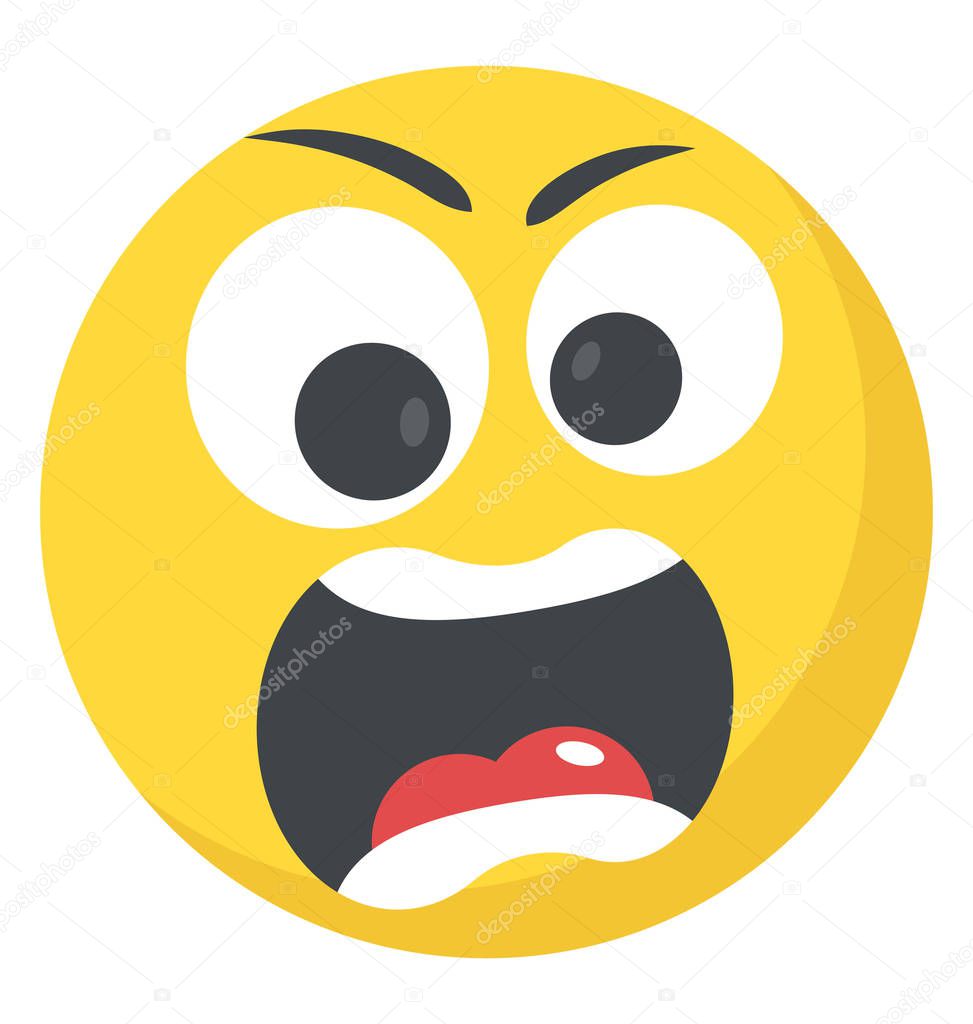 Emoticon Infastidito 49.000 Emoji Arrabbiate Illustrazioni Stock,