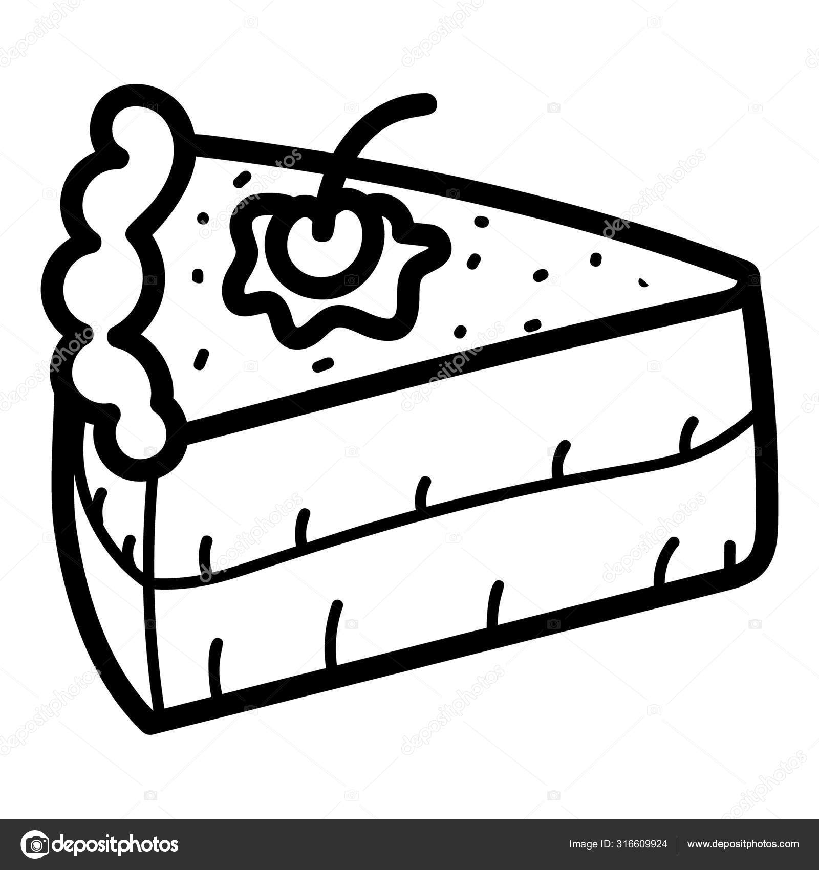Cake Slice Drawing