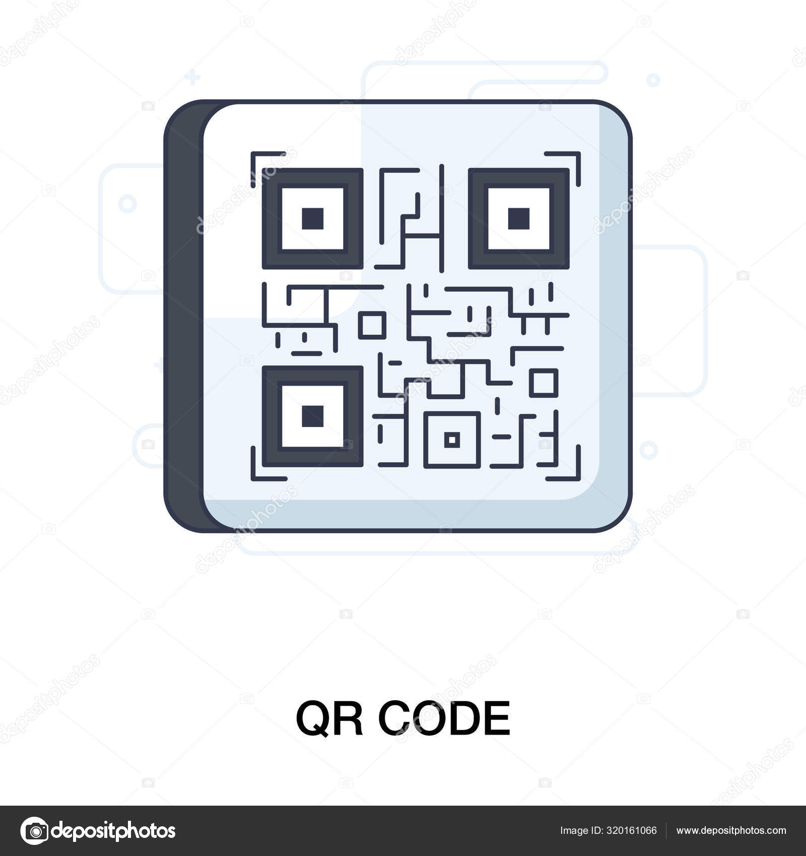 Quick Response Code Code Icon Trendy Flat Style Vector Stock Vector ...