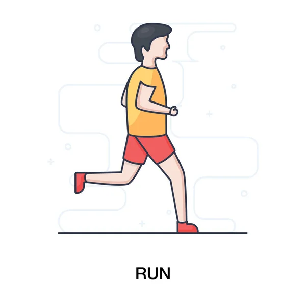 Man running finish line Vector Art Stock Images | Depositphotos