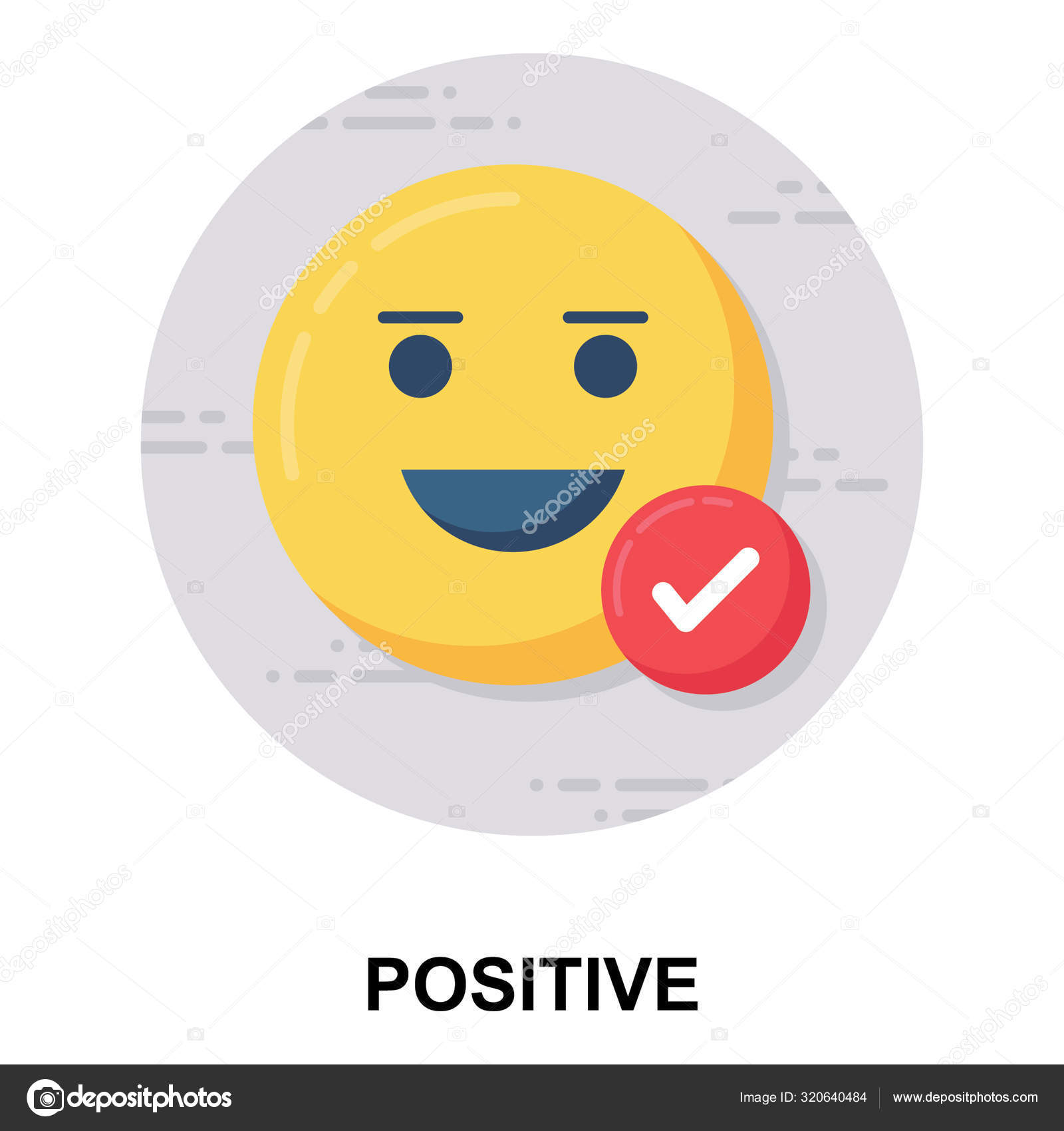 마크가 이모티콘 긍정적 이모티콘 아이콘 스톡 벡터 - ©vectorspoint 320640484