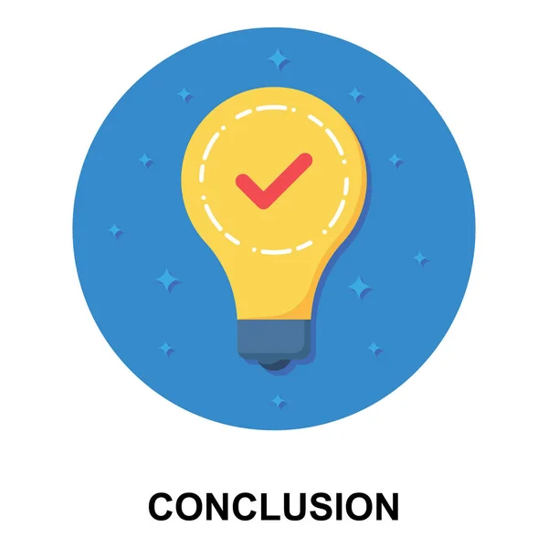 Conclusion icon images vectorielles, Conclusion icon vecteurs libres de droits | Depositphotos
