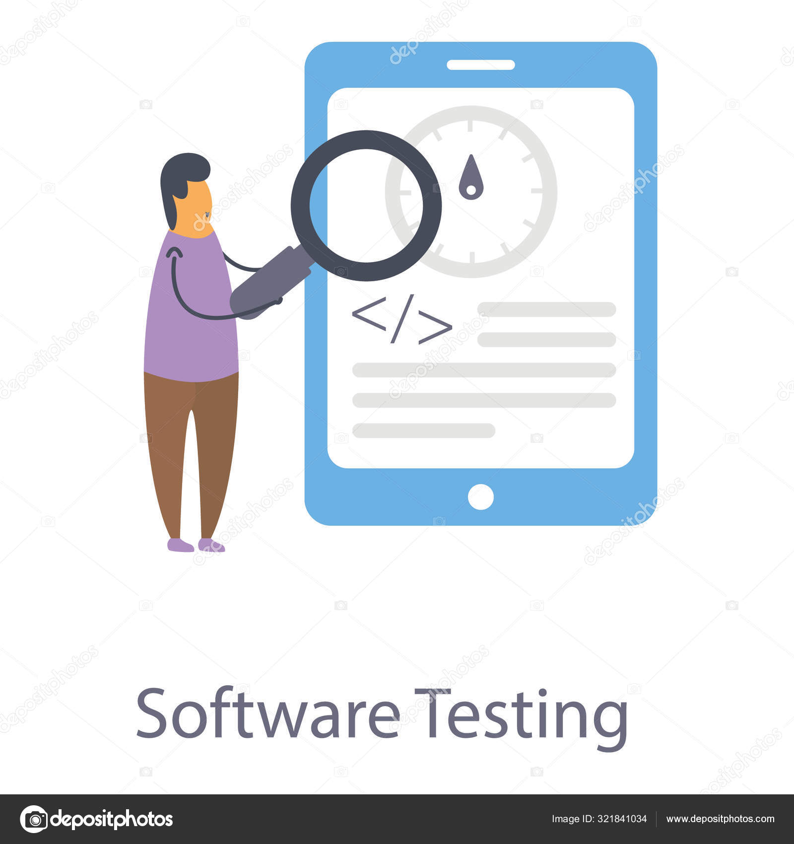 Icon Software Testing Flat Design Stock Illustration by ©vectorspoint ...