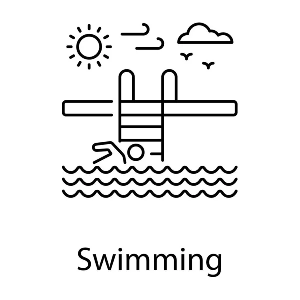 13,943,899 Stick figure swimming Vector Images | Depositphotos