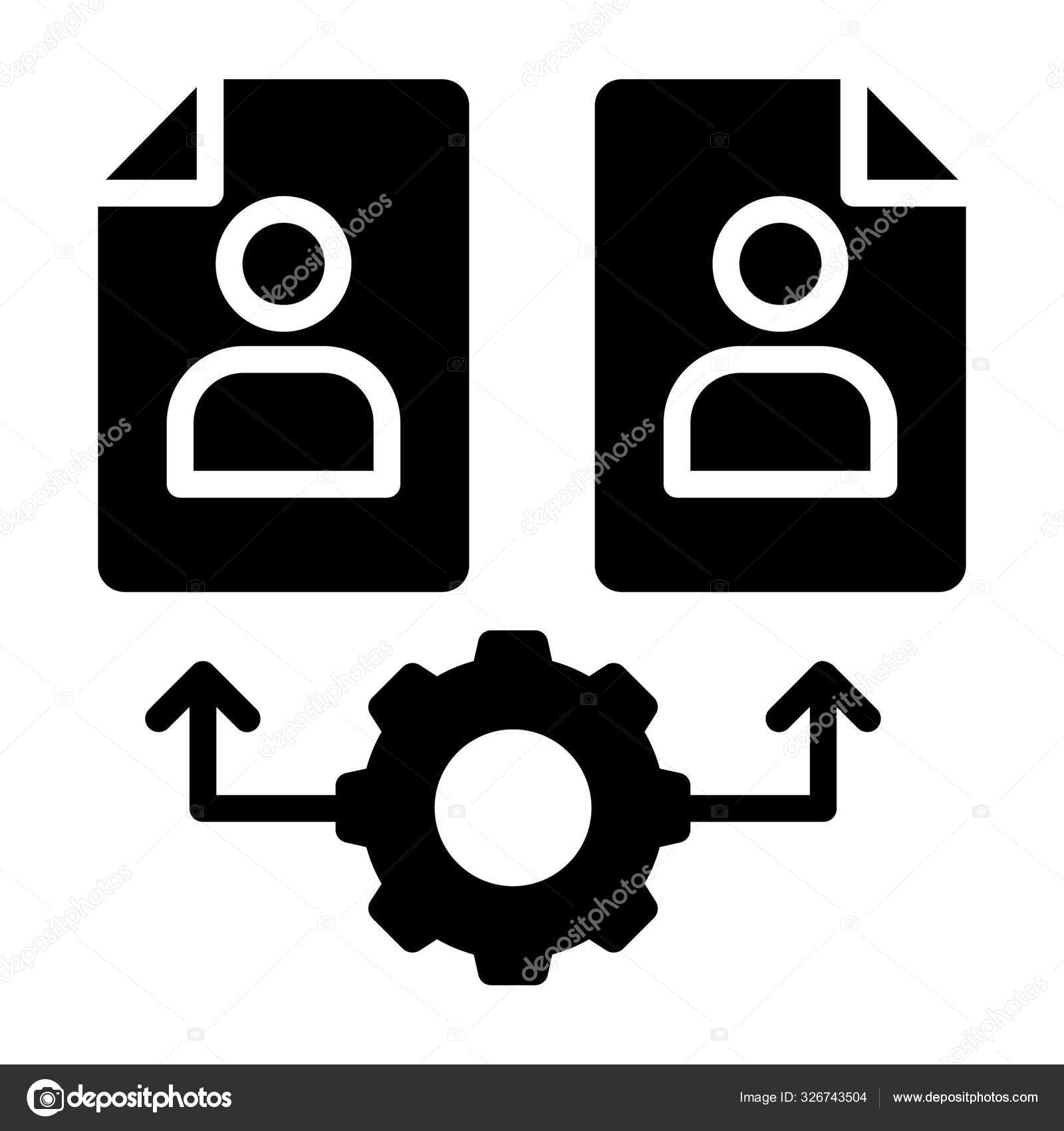 Human Resource Management Icon Design Stock Vector Image by ...