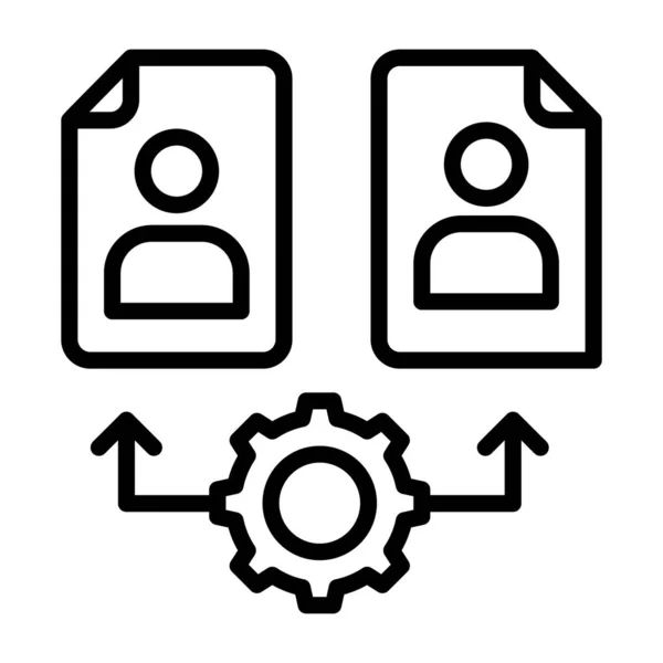 Human Resource Management Icon Design Stock Vector Image by ...