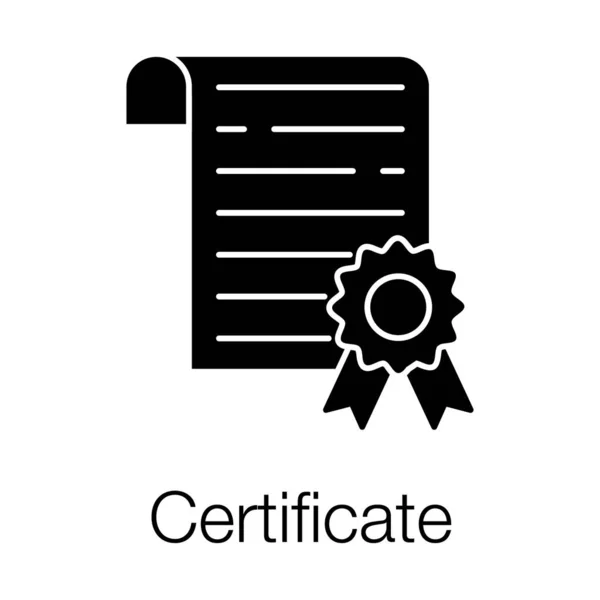 Certificate icon. Business concept diploma award pictogram. Vect ...