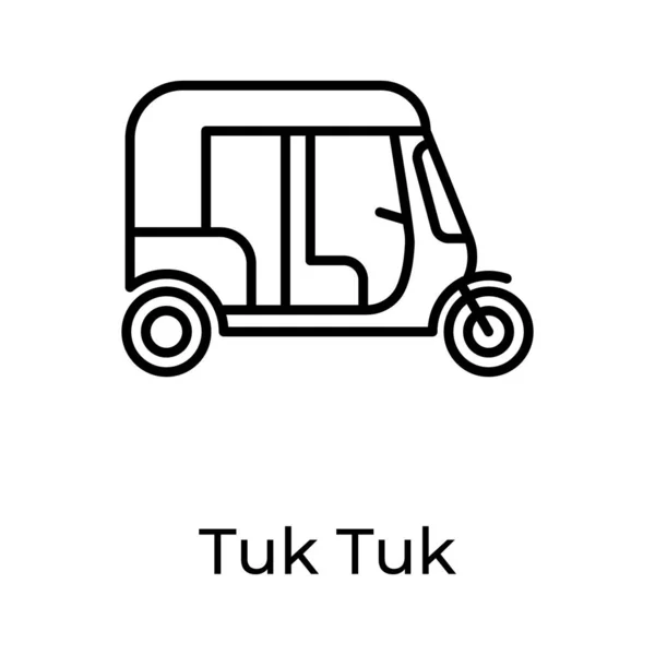 Tuk Tuk Icon Solid Design Transport Vector Stock Vector Image by ...