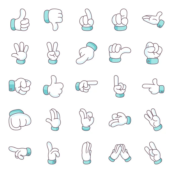 Here Come Pleasant Hand Gestures Having Editable Quality Pack Pretty ...