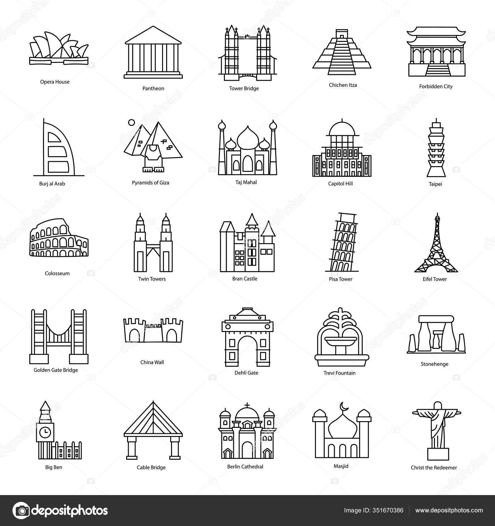 Eye Catching Simple Yet Explanatory International Landmarks Beautiful ...
