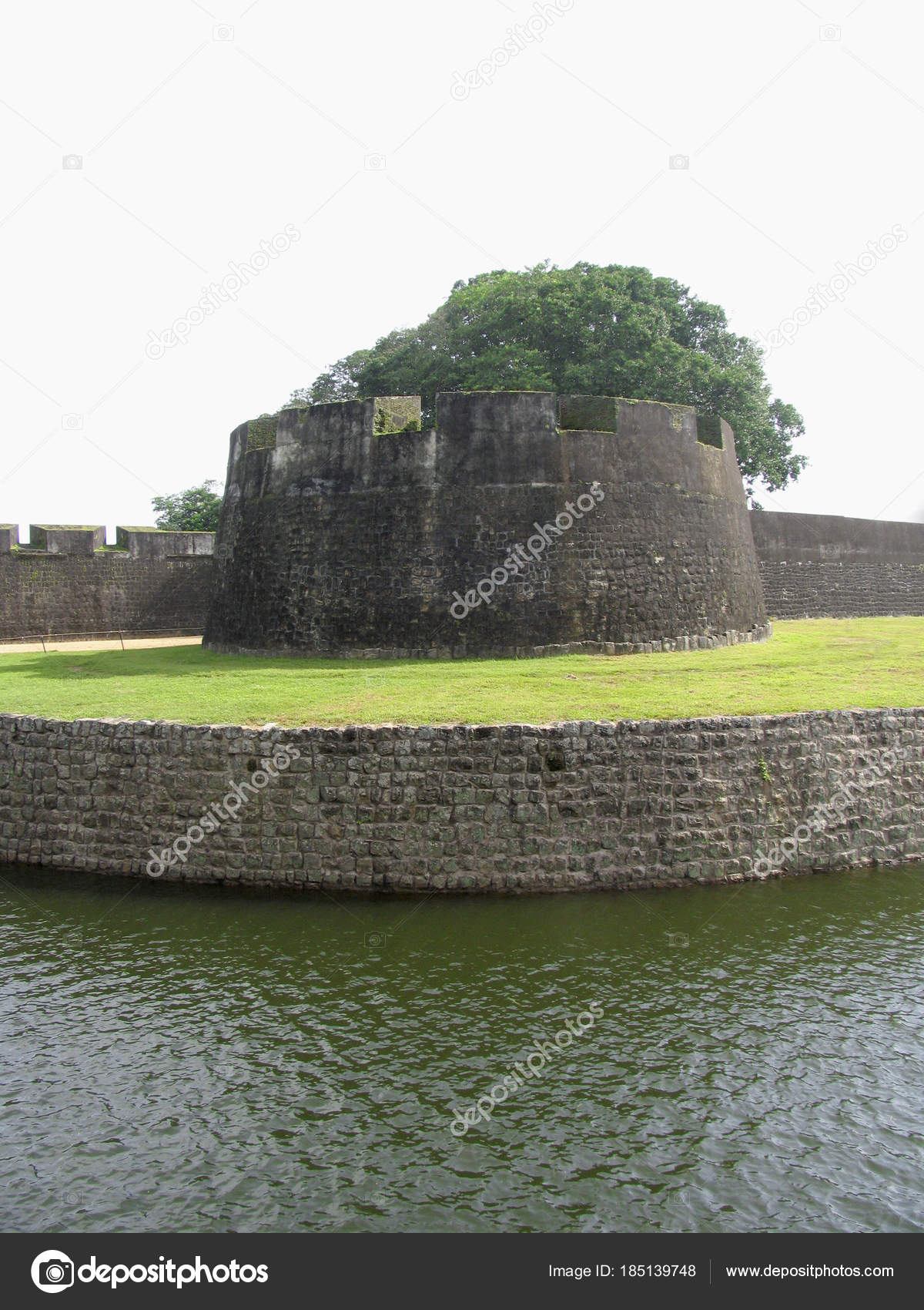 Tipu Sultan Fort Wall Palakkad Kerala India Stock Photo by ...