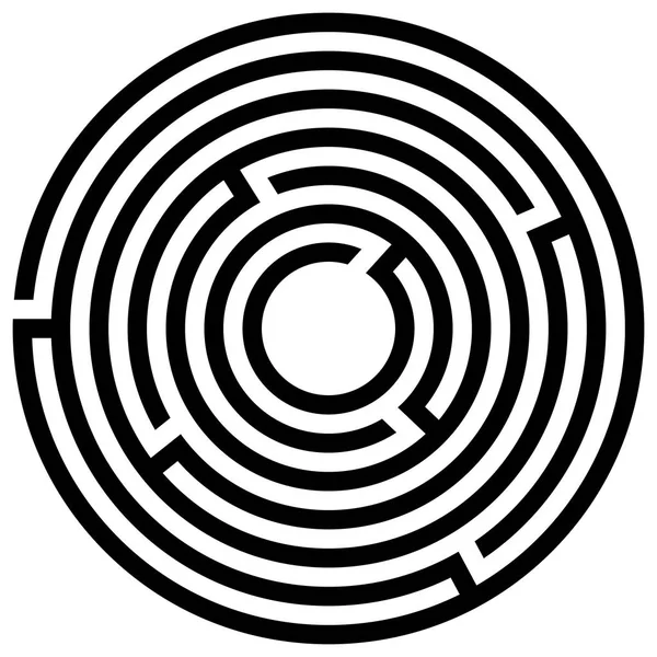 Maze Game Entry Exit Vector Illustration Eps Circular Maze Kids Stock ...