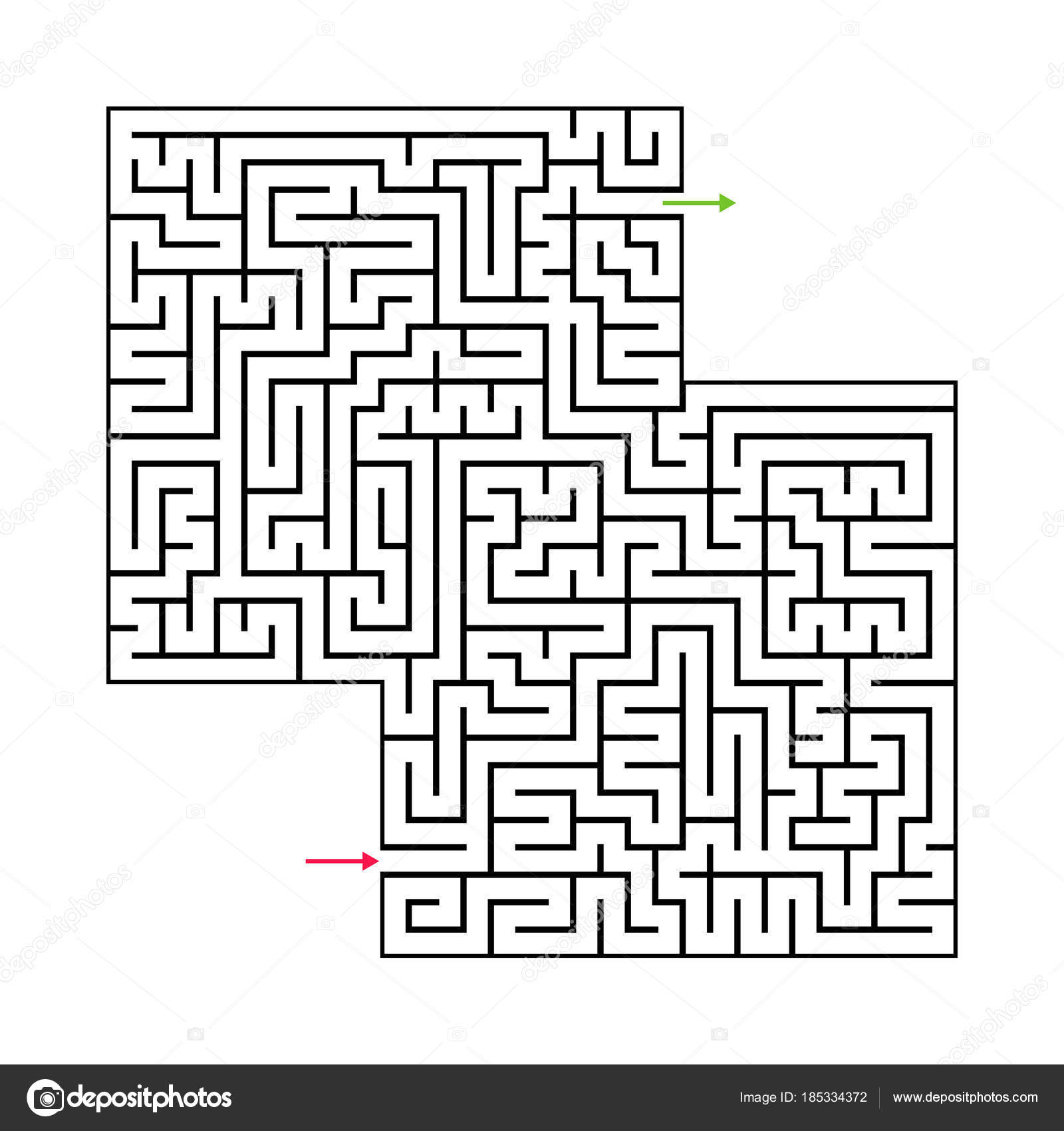 Abstract Maze Labyrinth Entry Exit Vector Labyrinth Eps Stock Vector by ©urban.4k.web.gmail.com ...