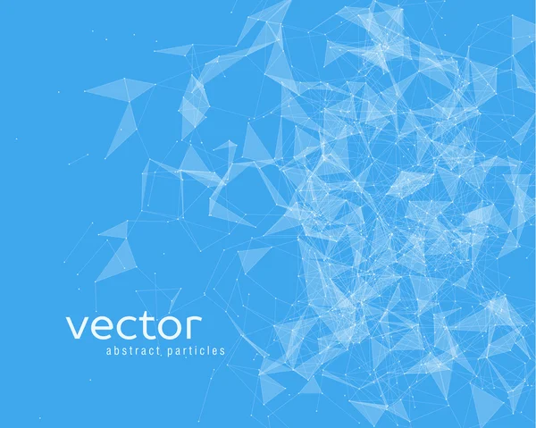 Vector background with abstract particles. Stock Vector Image by ...