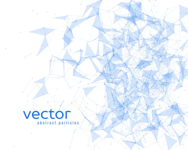 Vector background with abstract particles. Stock Vector Image by ...