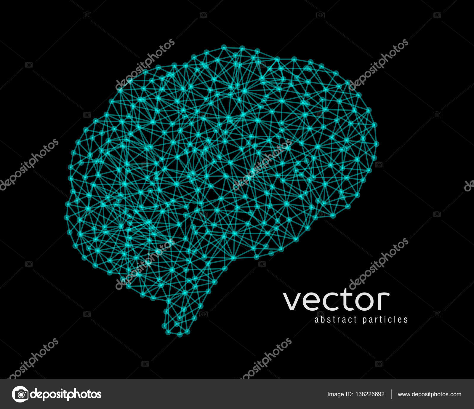 Abstract vector illustration of brain. Stock Vector Image by ©julvil11 ...