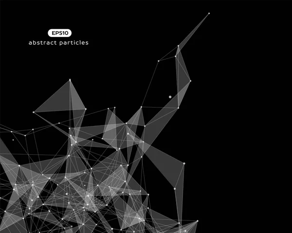 Vector background with abstract particles. Stock Vector Image by ...