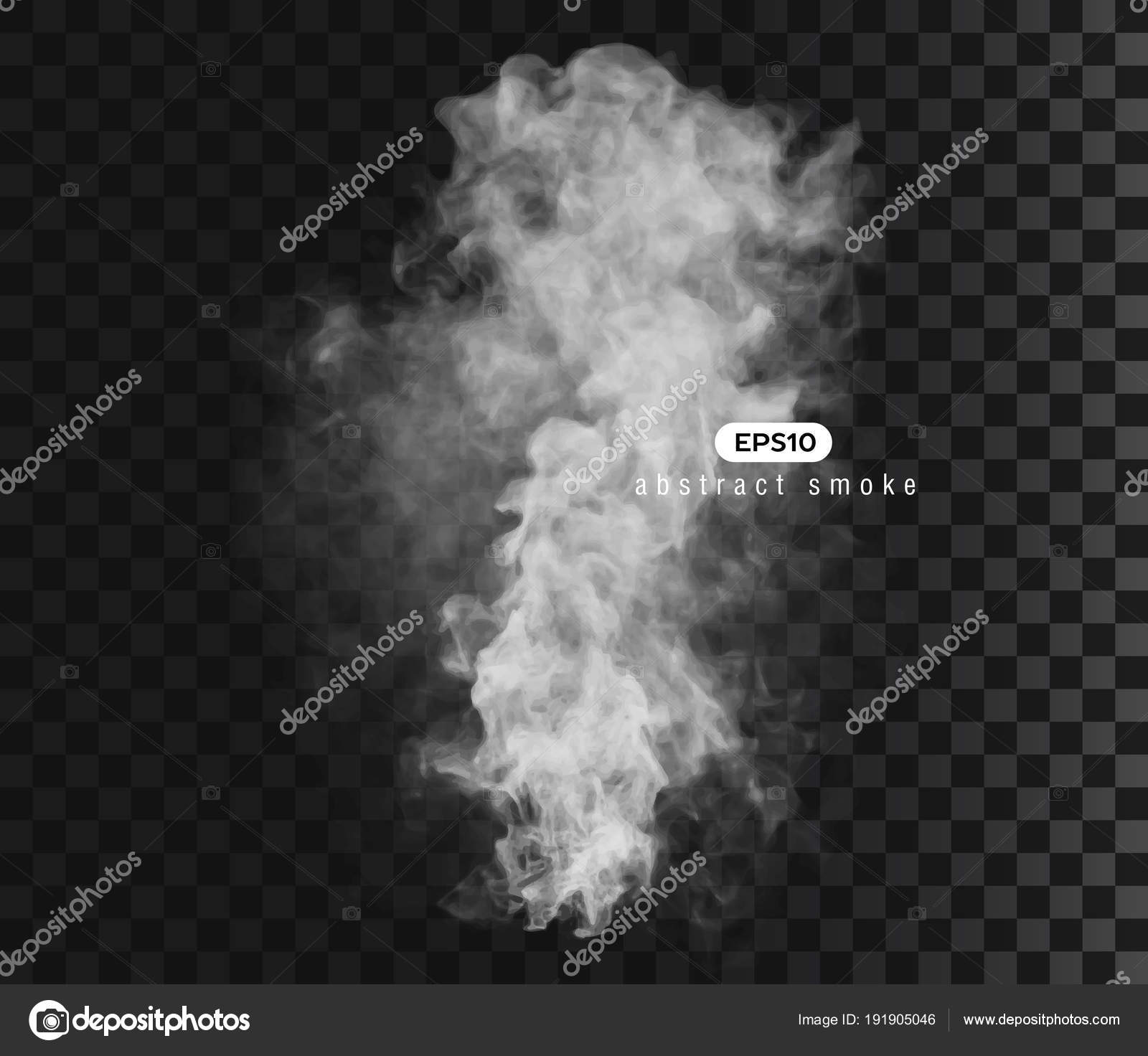 Vector illustration of smoky shape. Stock Vector by ©julvil11 191905046