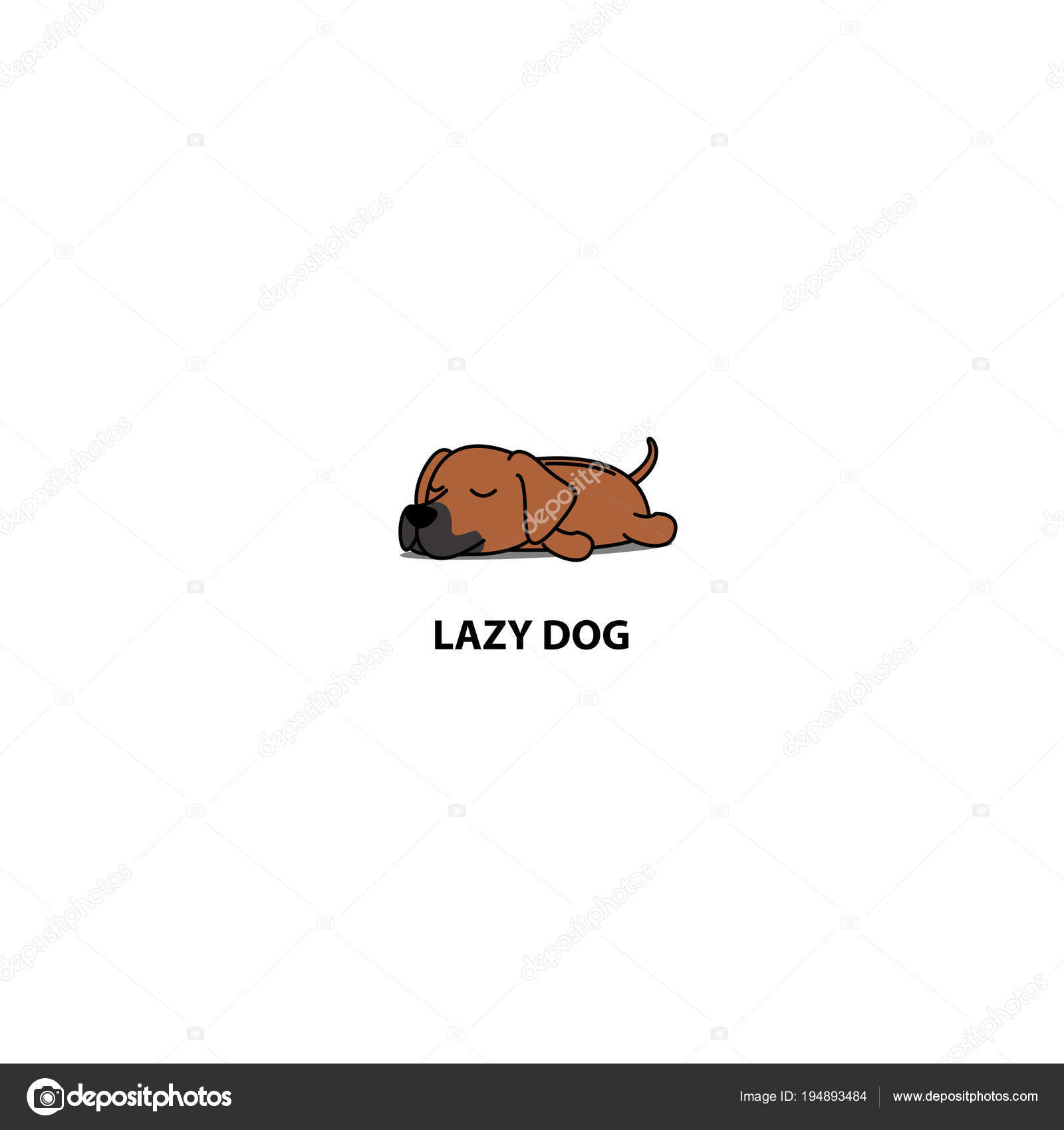 Lazy Dog Clipart