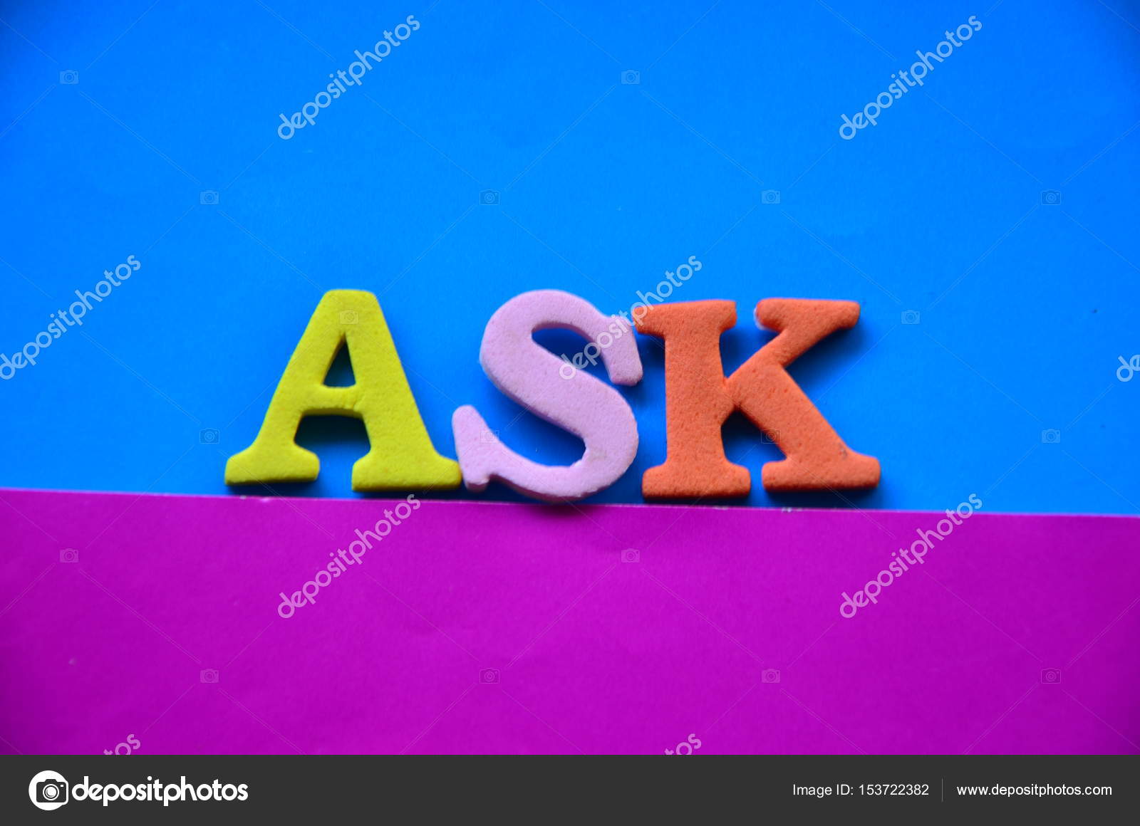 Word ask on a abstract — Stock Photo © czany #153722382