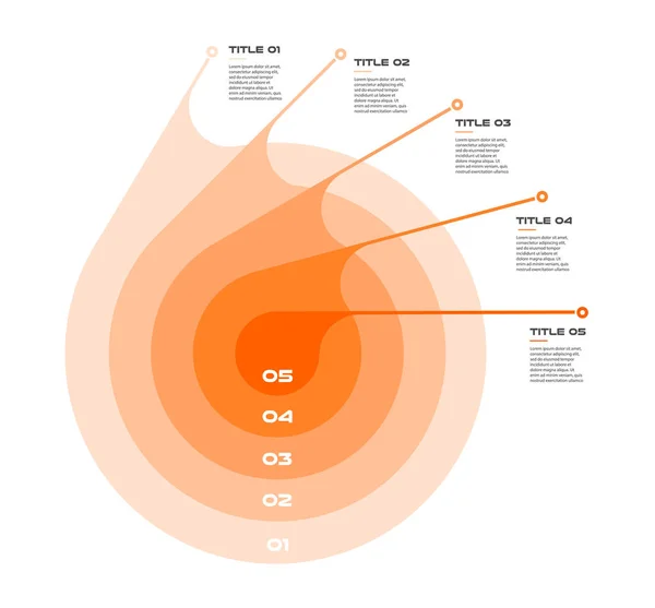 Circular chart color infographics step by step in a series of circle ...