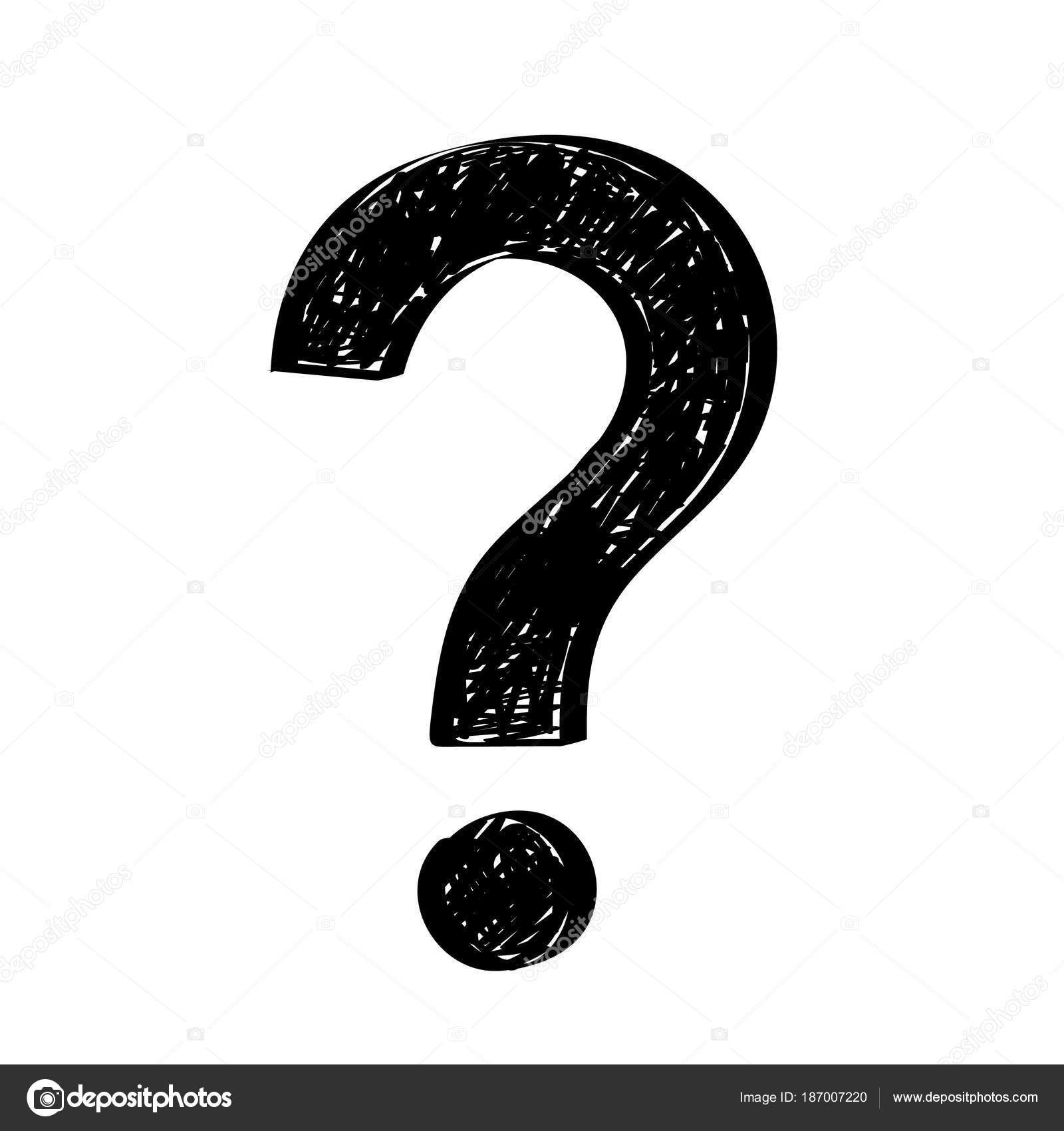 Sketch Question Mark Doodle Icon Vector Stock Vector by ©karolina.madej ...