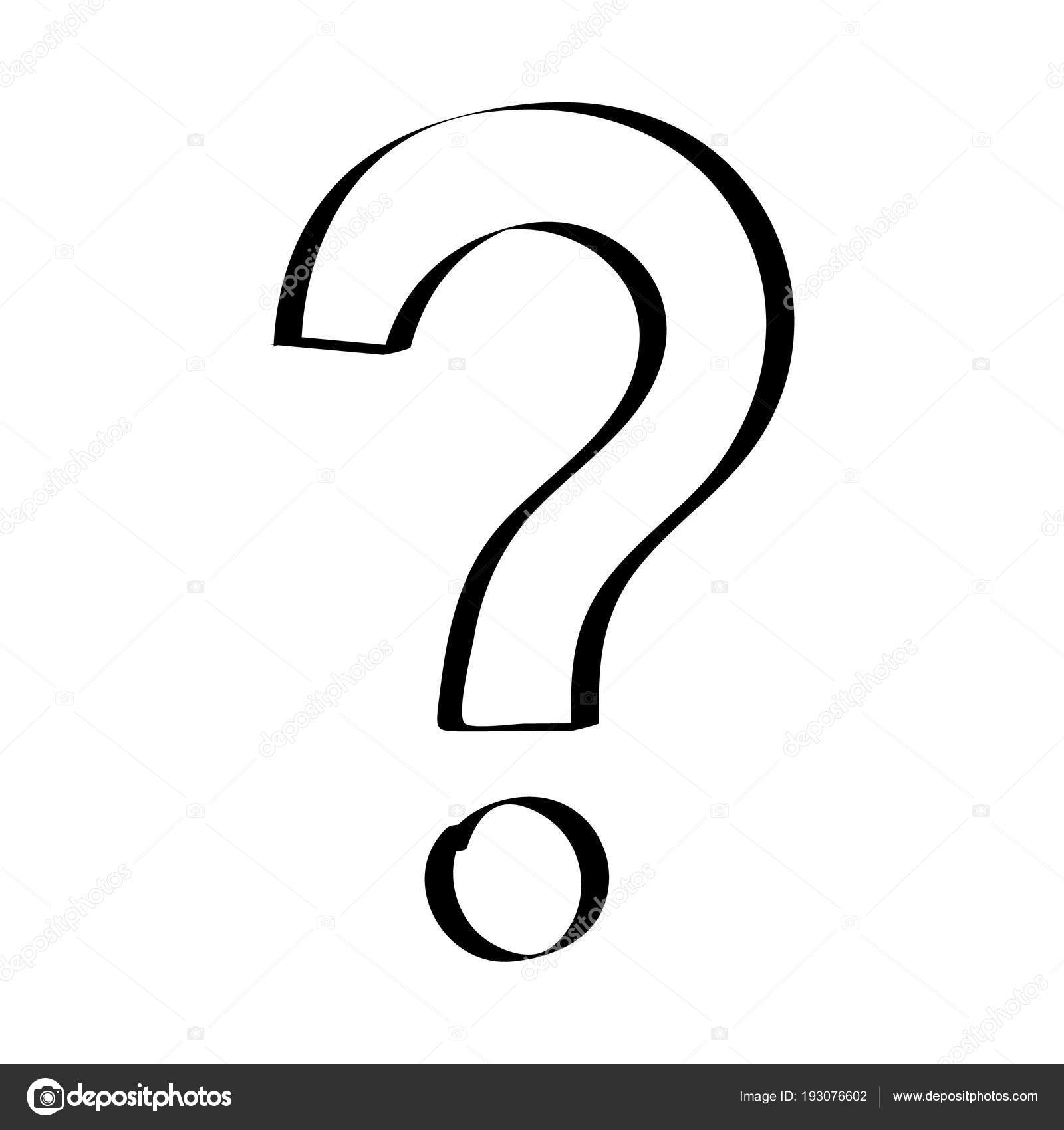 Question Mark Hand Drawn Symbol Vector Stock Vector by ©karolina.madej ...