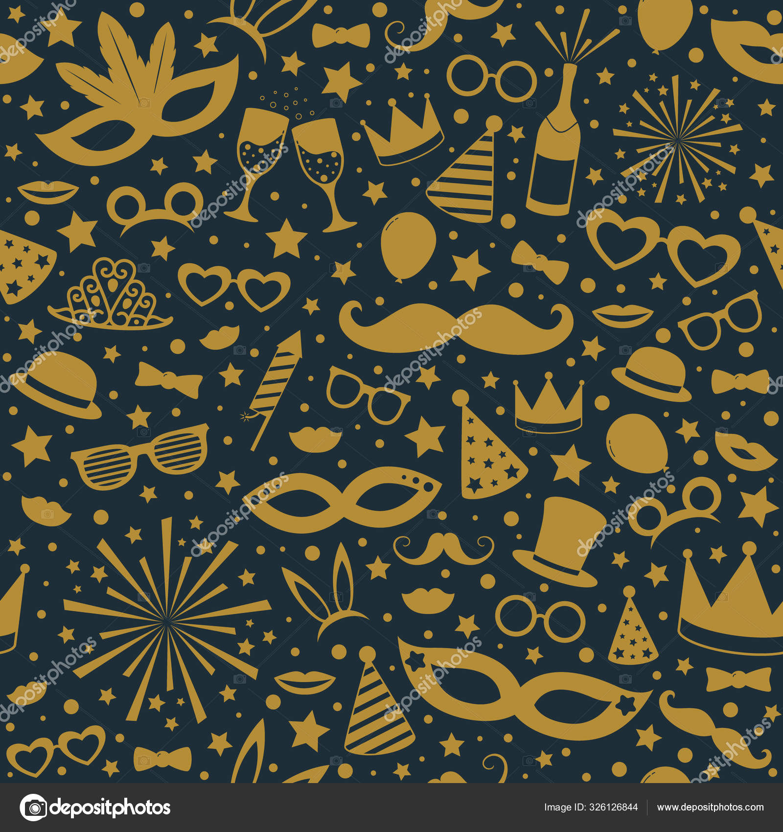 Carnaval Party Design Seamless Texture Vector Stock Vector Image by ...