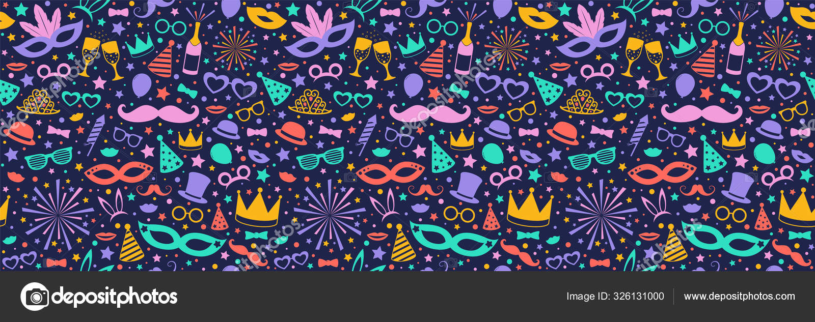 Elemen Partai Berwarna Latar Belakang Tekstur Mulus Vektor Vektor Stok ...