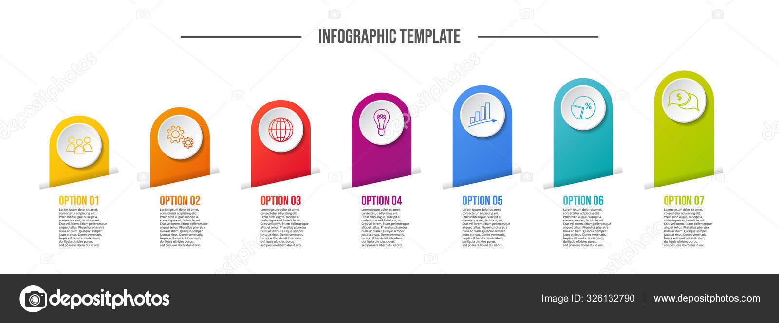 Business Infograph Icons Concept Template Vector Stock Vector Image by ...