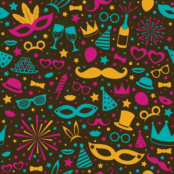 Concept Seamless Texture Party Ornaments Vector Stock Vector Image by ...