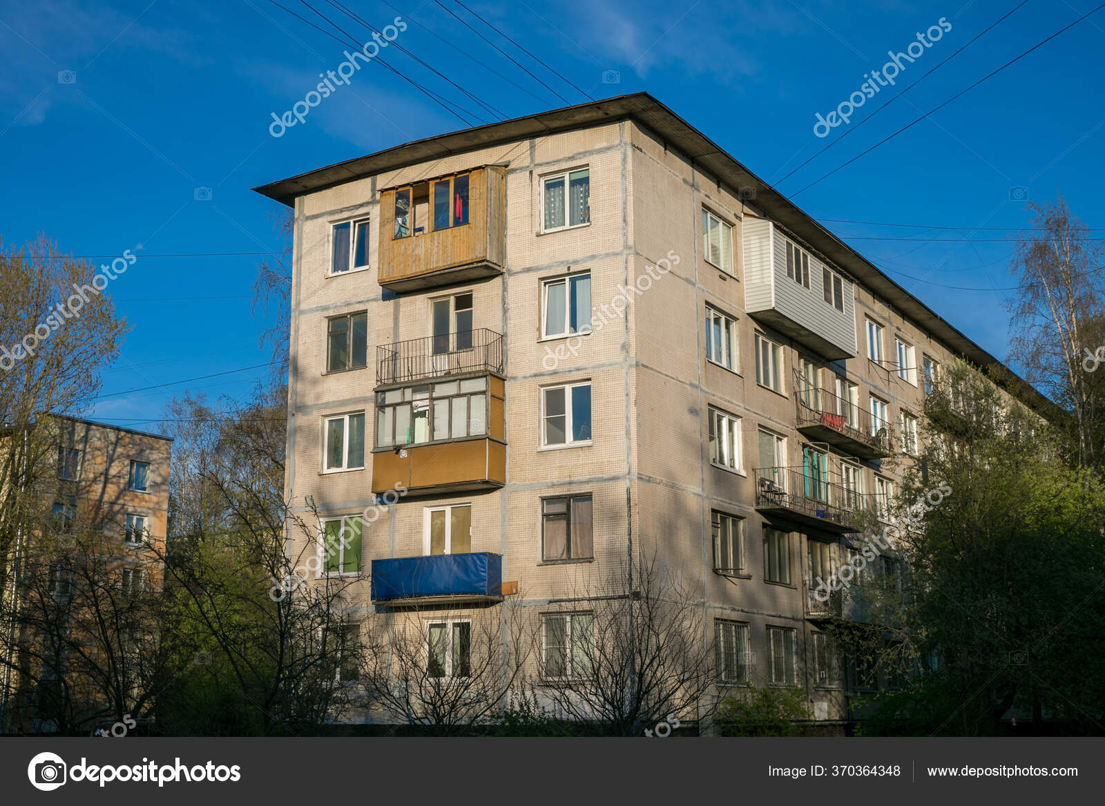 Petersburg Russia Old Soviet Buildings — Stock Photo © spb_photo #370364348