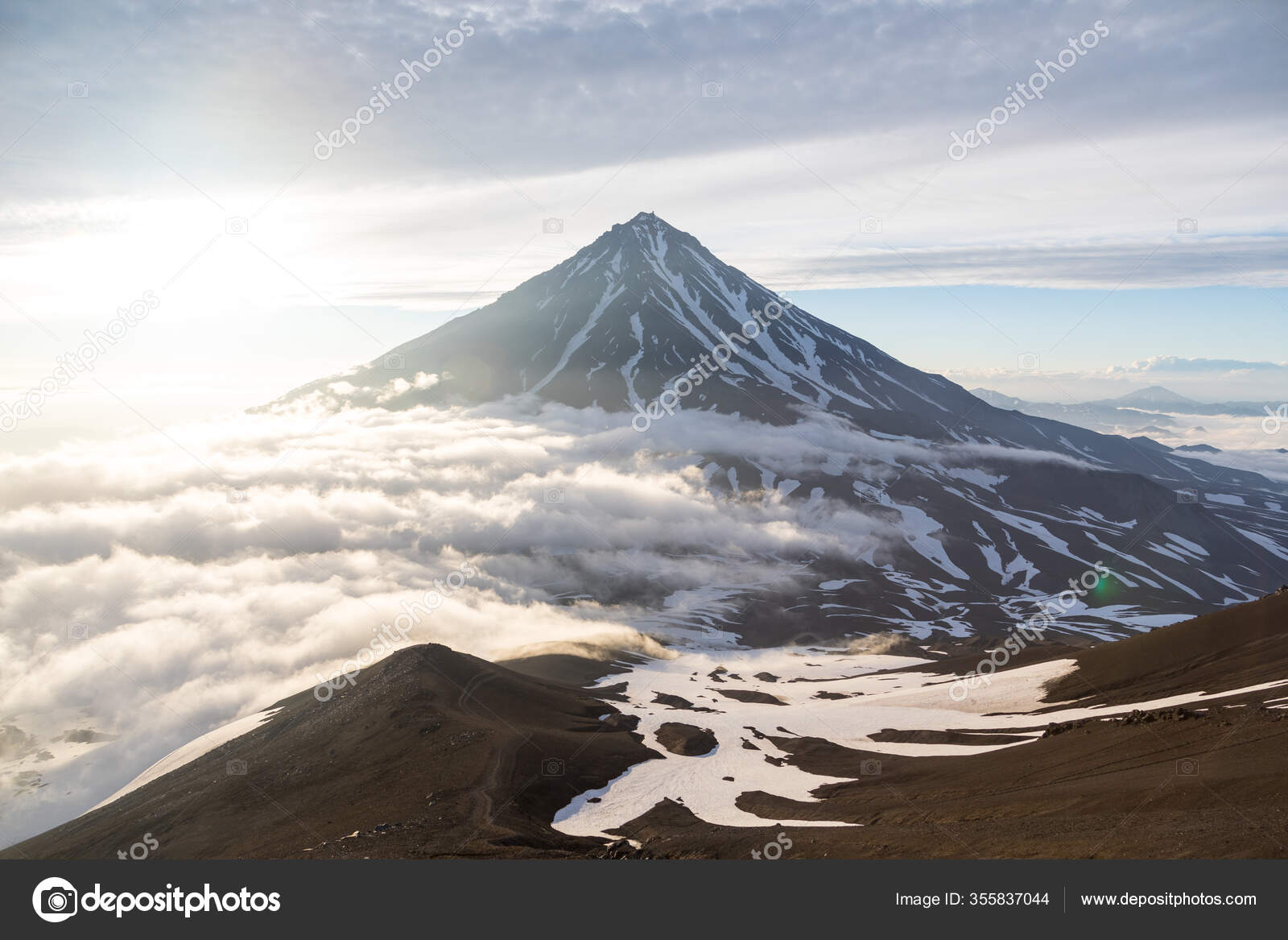 Koryaksky Volcano Kamchatka Peninsula Russia Active Volcano North City ...