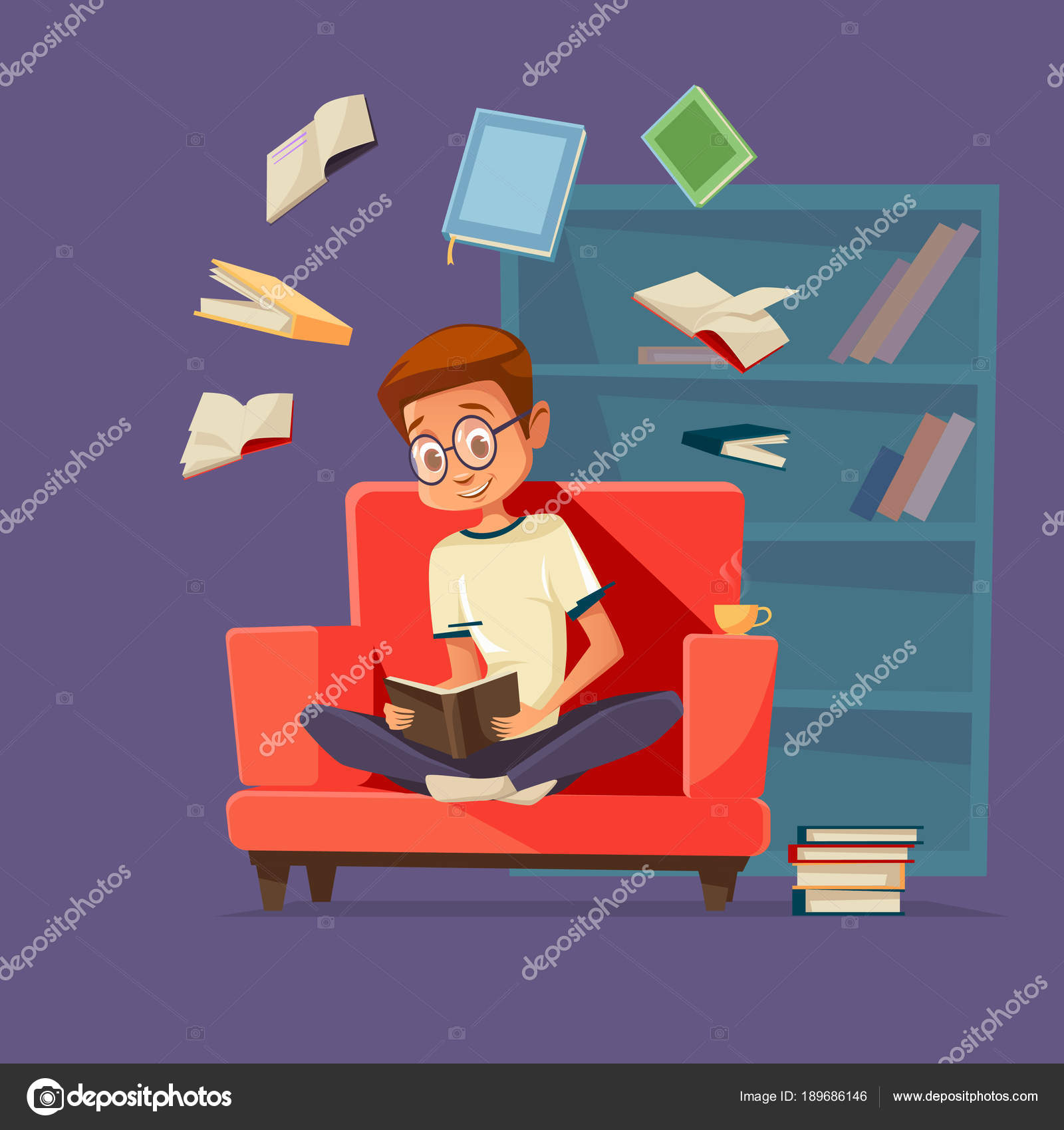 Lendo Desenho De Estudante Educação Para A área De Trabalho