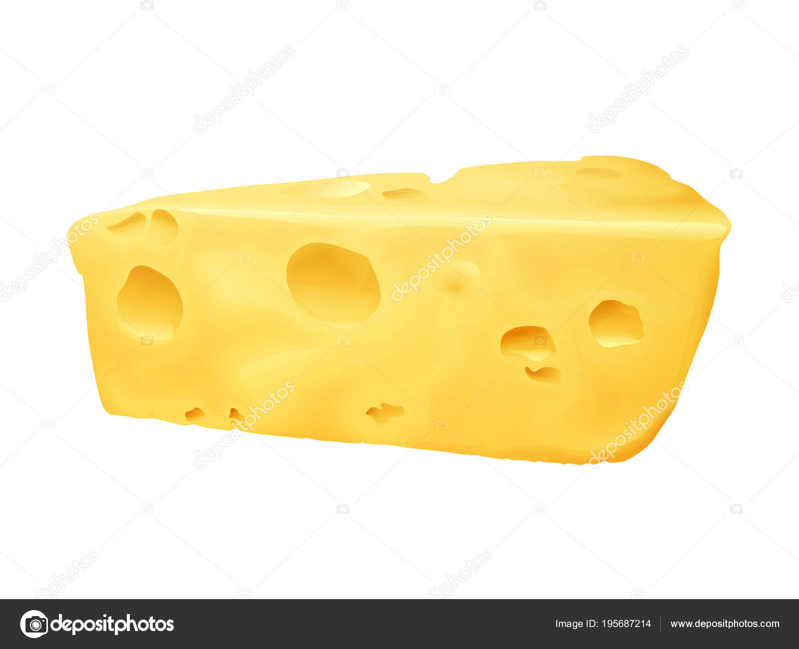 Cheese 3D realistic vector illustration Stock Vector by ©vectorpouch ...