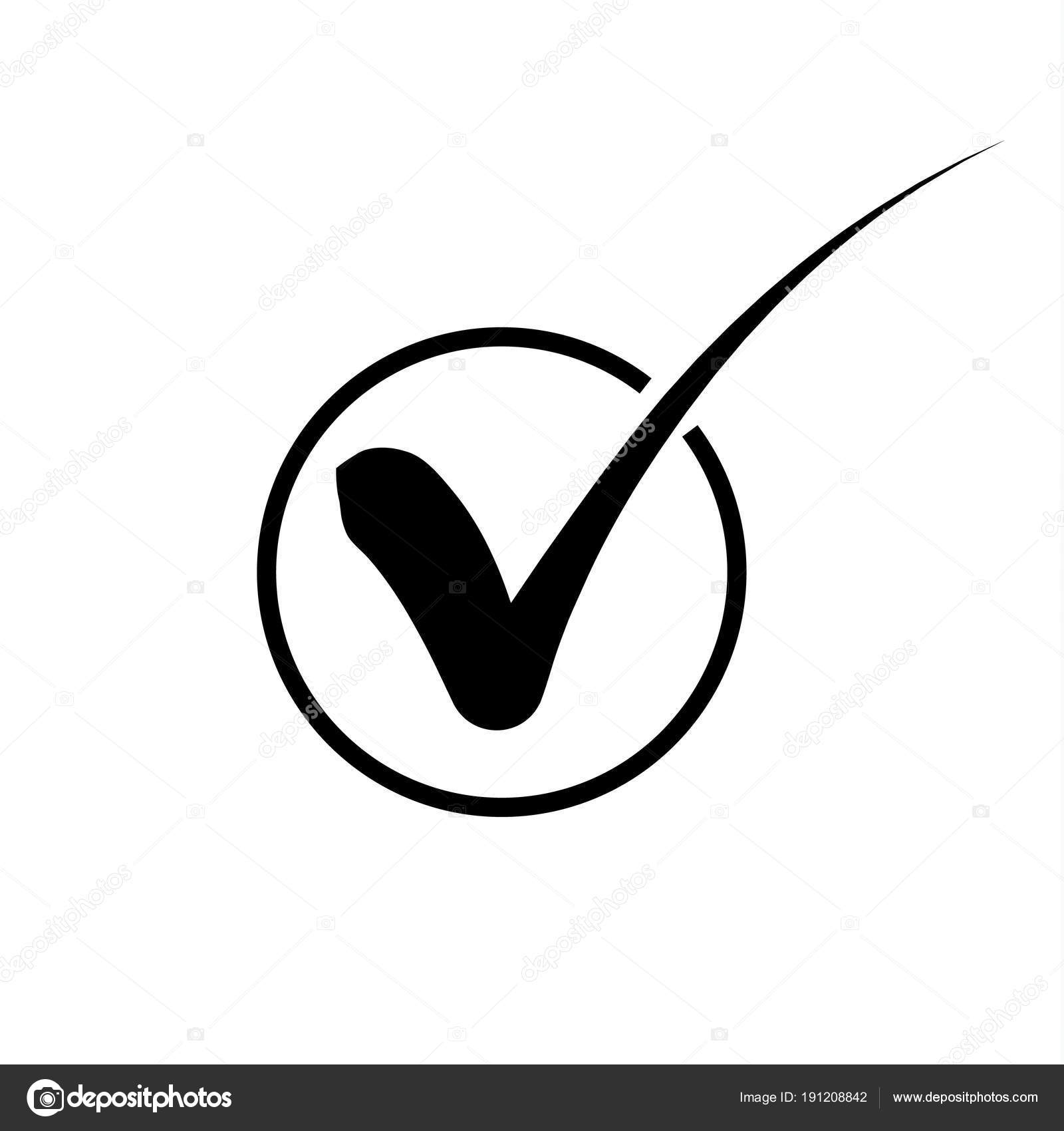 Tick Mark Symbol Black