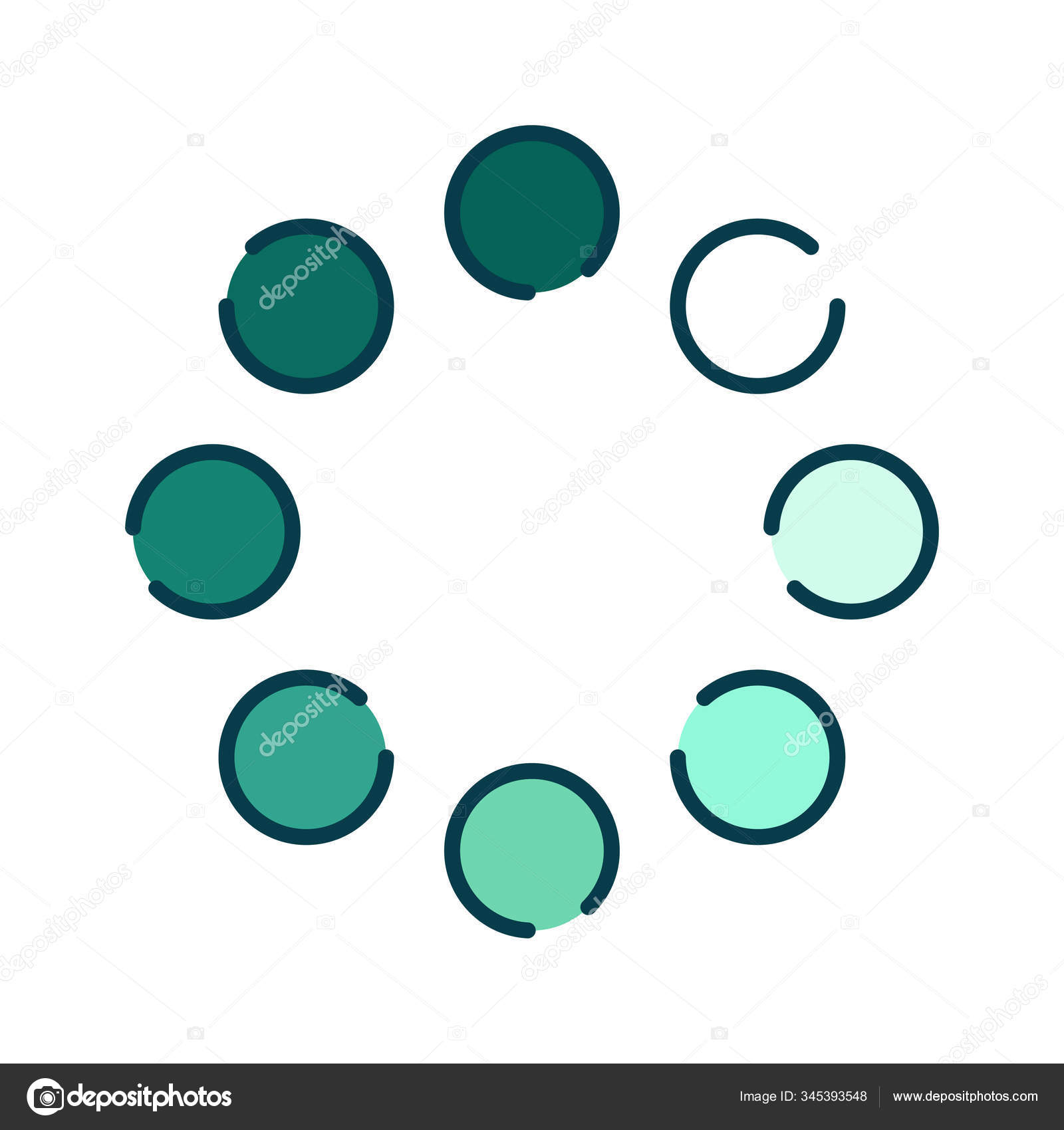 Download color line icon. Loading sign. Vector illustration for web ...