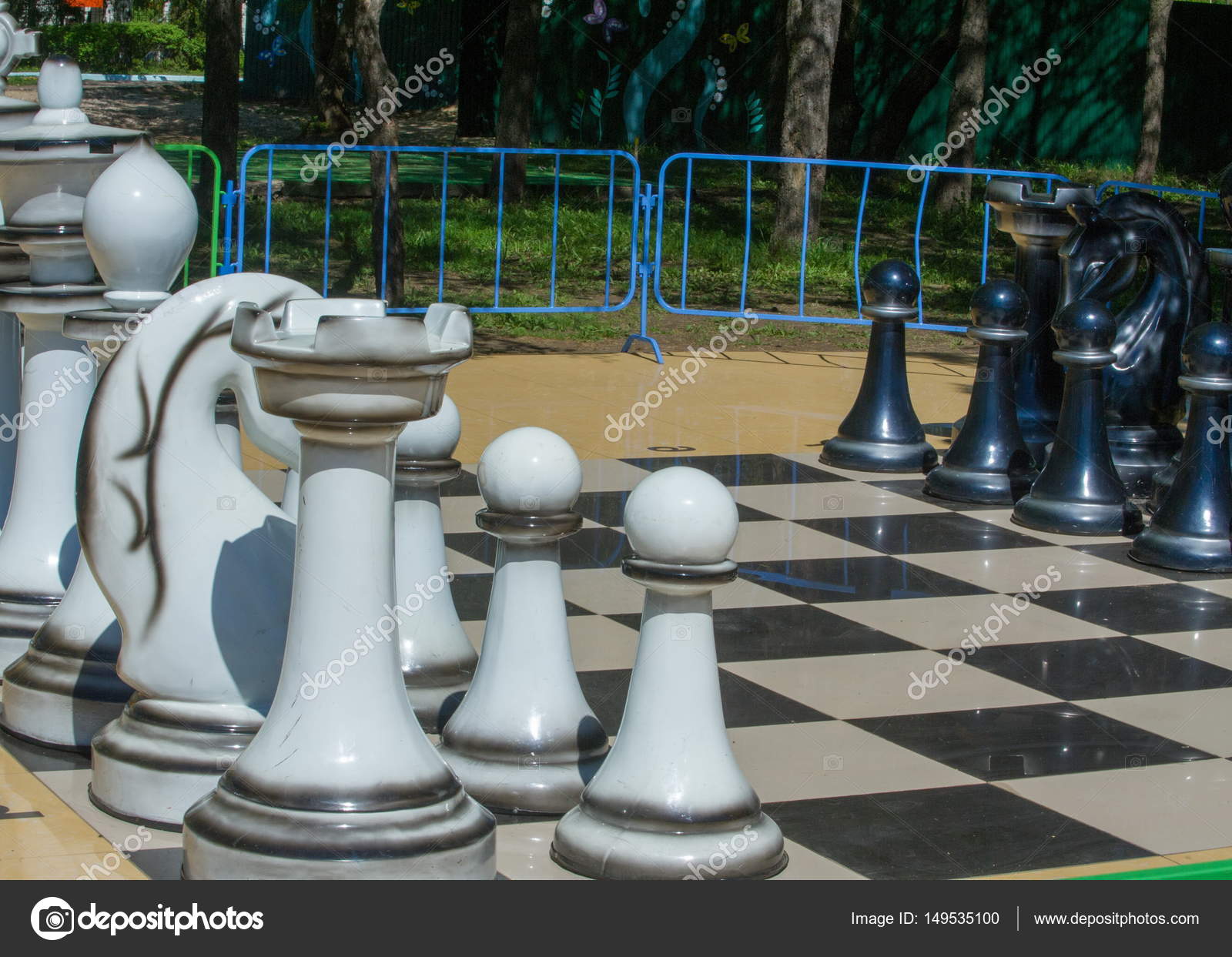 Texture Background Background Big Chess Park – Stock Editorial Photo ...