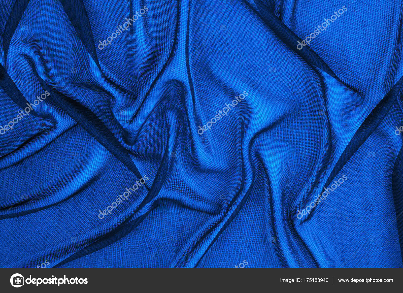 Blue Silk Fabric Texture