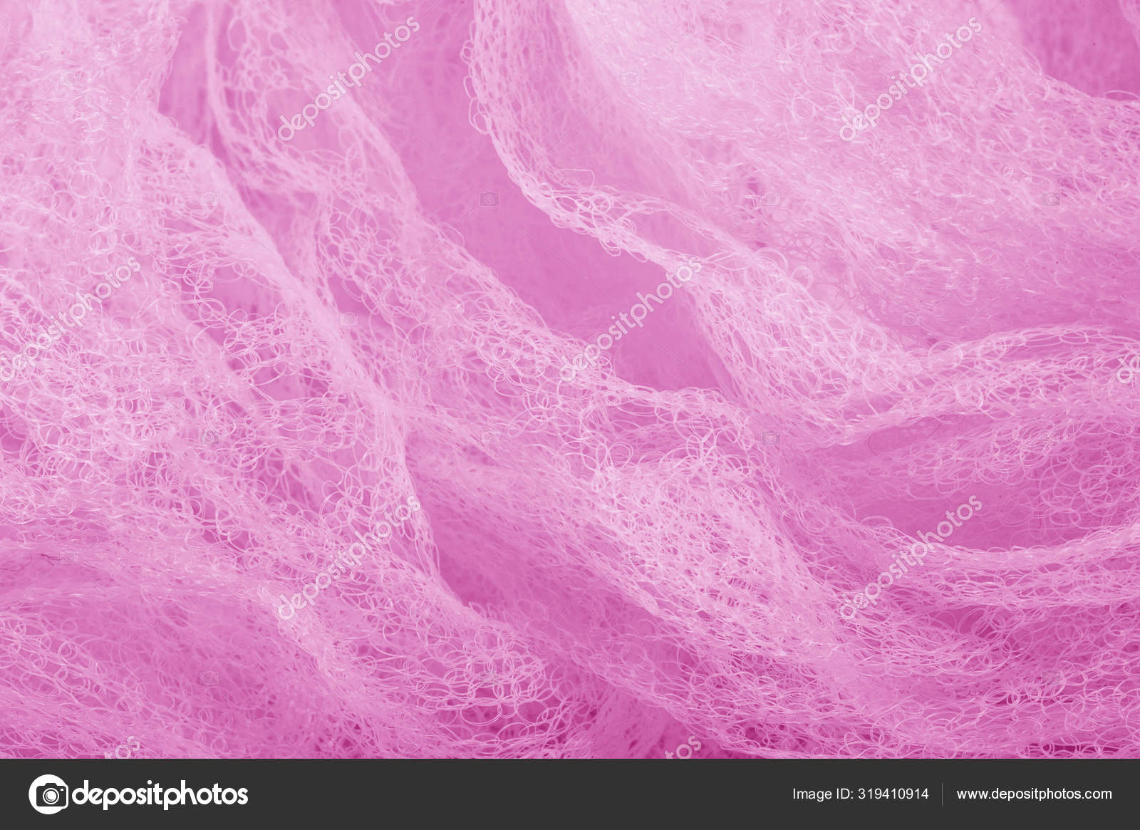 Fabric in a mesh of pink color. this is a micro-thin mesh, which ...