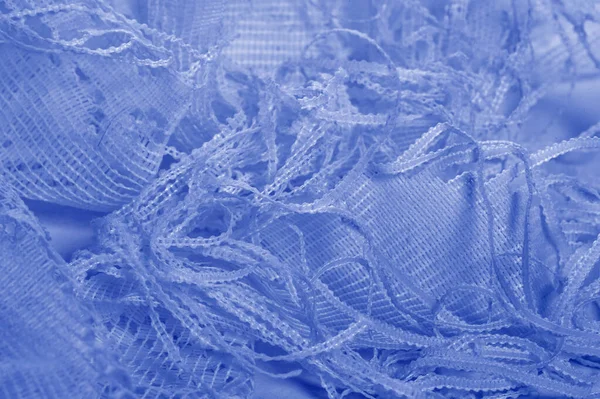 Texture, background blue tulle. Add volume, talent or detailed d ...