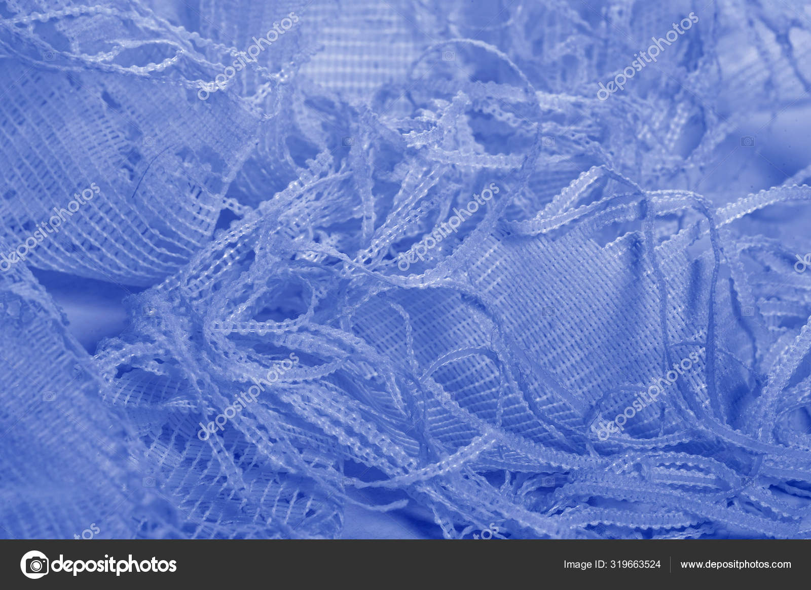 Texture, background blue tulle. Add volume, talent or detailed d ...