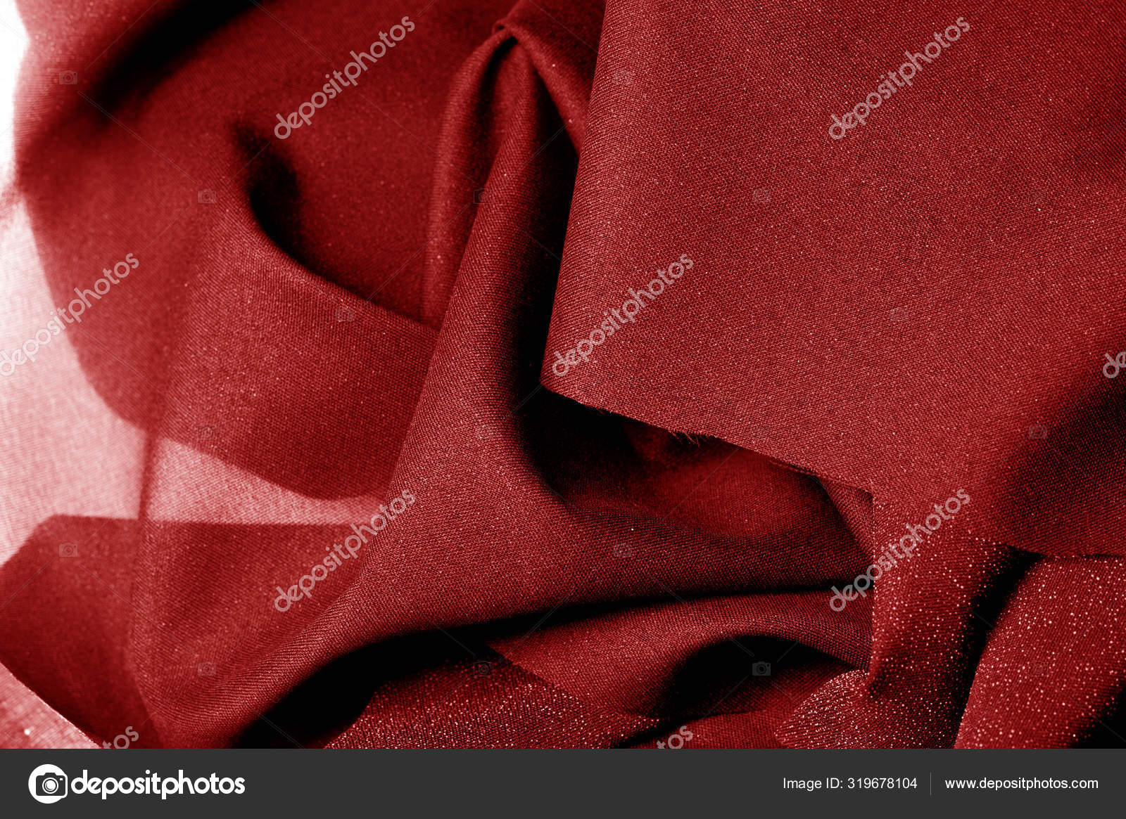 Textured, background, pattern, red cloth. Elegant knitted materi ...