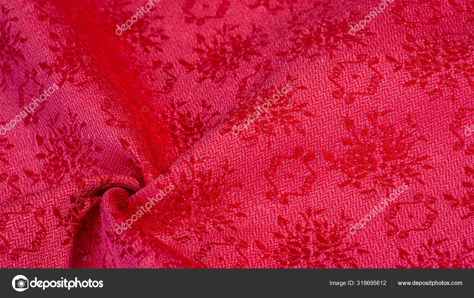 Texture background pattern. red fabric This fabric is a tight sa ...
