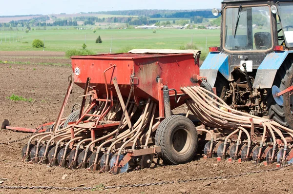 Tractors planting farm fields — Stock Photo © ekina1 #328748796